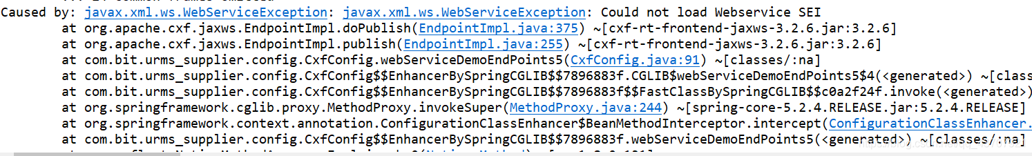 Webservice启动出现：could Not Load Webservice Sei King Da 博客园