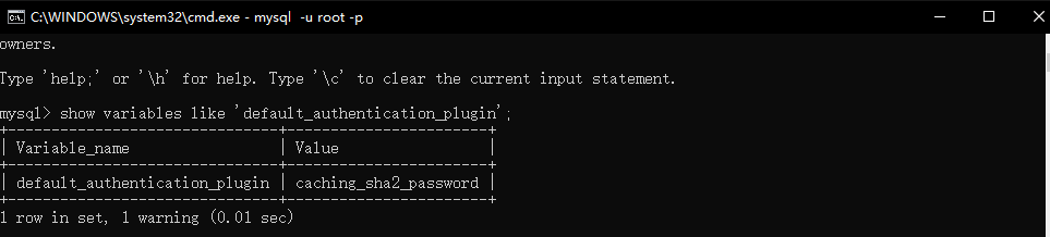 2059 Authentication Plugin 错误解决方法 芷白 博客园
