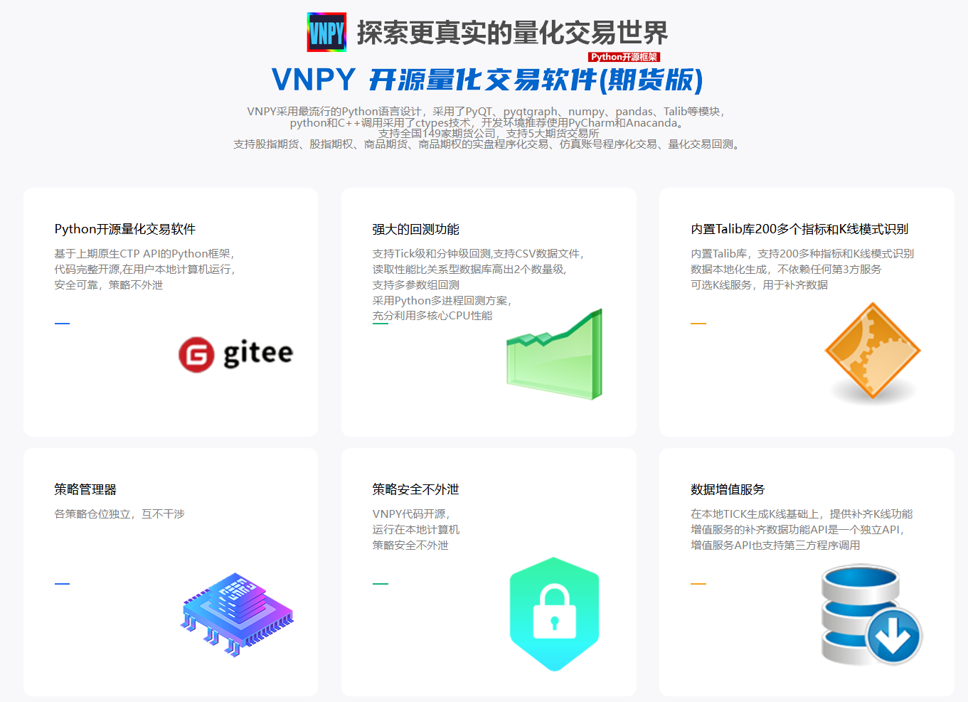 VNPY 代码完整开源，策略安全不外泄，策略管理器实现策略仓位独立，互不干涉 - wka6890 - 博客园