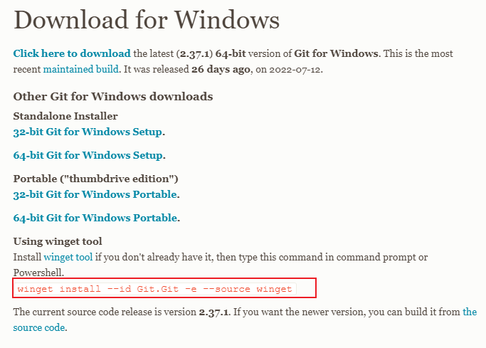 git在win11使用winget安装真的很方便 - 风中狂笑 - 博客园