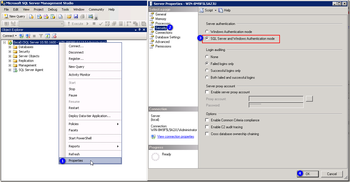 Microsoft SQL Server 【Windows 身份验证】和 【sa】都无法登录的解决方案 - 钟昌亮 - 博客园