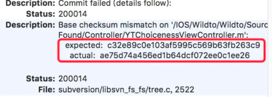 SVN问题： 快速解决SVN提交错误 Description : Base checksum mismatch on: , expected，actual:问题 - 老有所依 - 博客园