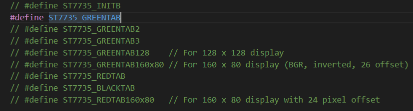 esp32 开发板用pio+vscode +etft 连接st7735 spi 屏 - kyo413 - 博客园