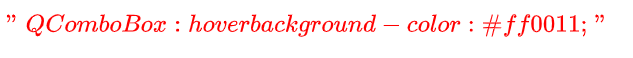 QComboBox设置技巧(二) ---- 设置颜色 - 大王背我来巡山® - 博客园