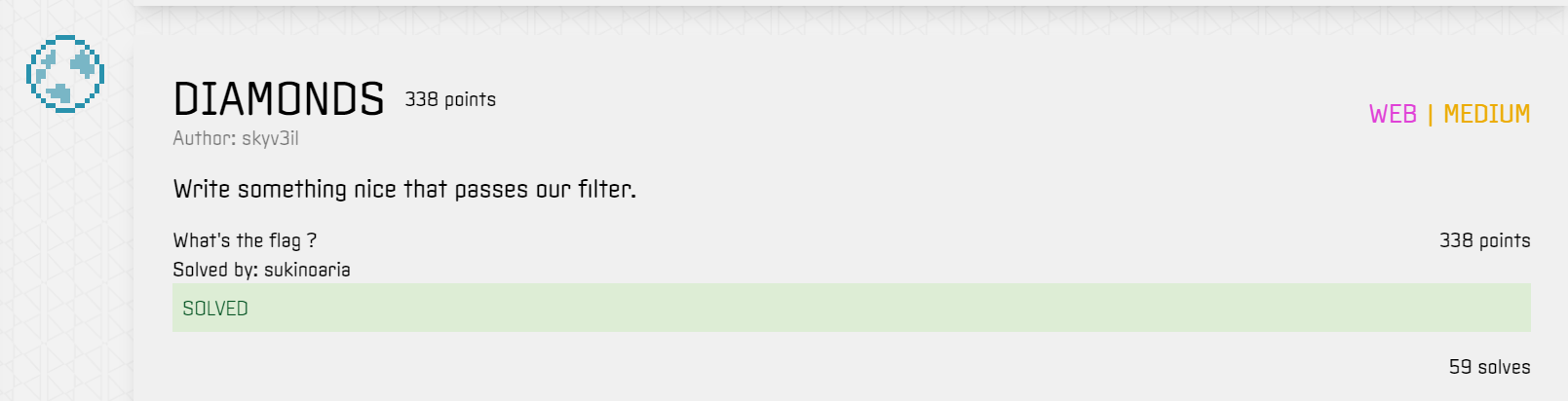 TFC CTF 2022 WEB Diamonds WriteUp - sukinoaria - 博客园