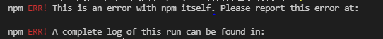 npm ERR! cb() never called! npm ERR! This is an error with npm itself.错误解决办法 - 胖虎三两事 - 博客园