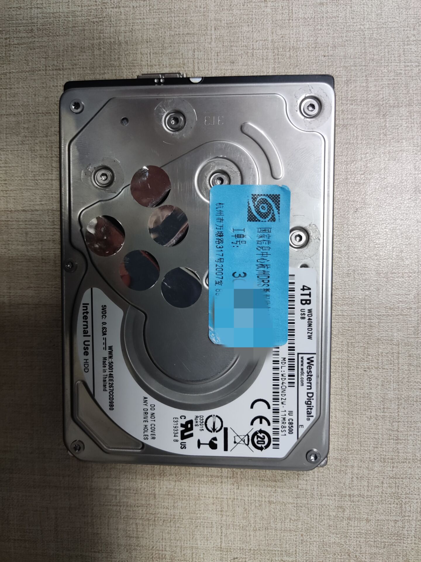 移动硬盘数据恢复之WD4T二次开盘固件190模块修复成功 - 国信DRS杭州数据恢复 - 博客园