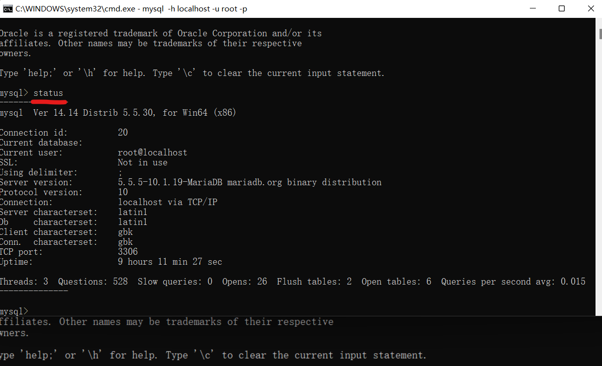 cmd查看mysql版本 - underestimate - 博客园