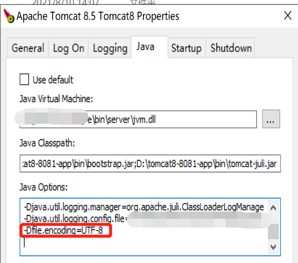 win10 java 使用UTF8 - wasPro - 博客园