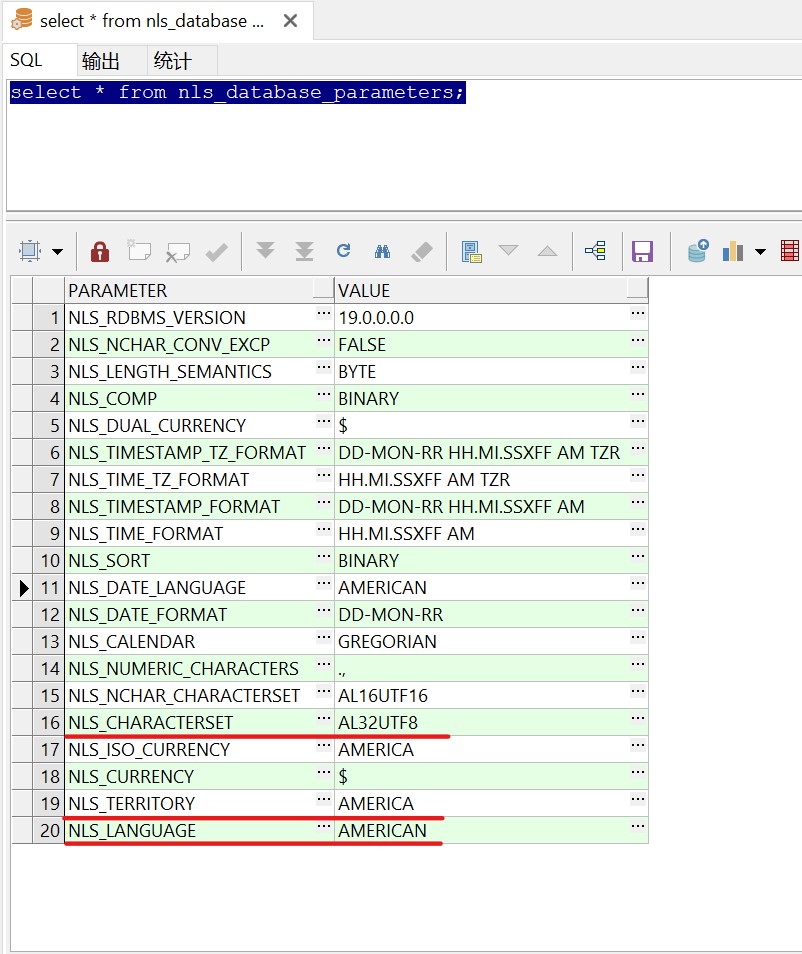PLSQL使用中文乱码（Oracle版本为19C) - 菠菠吹雪 - 博客园