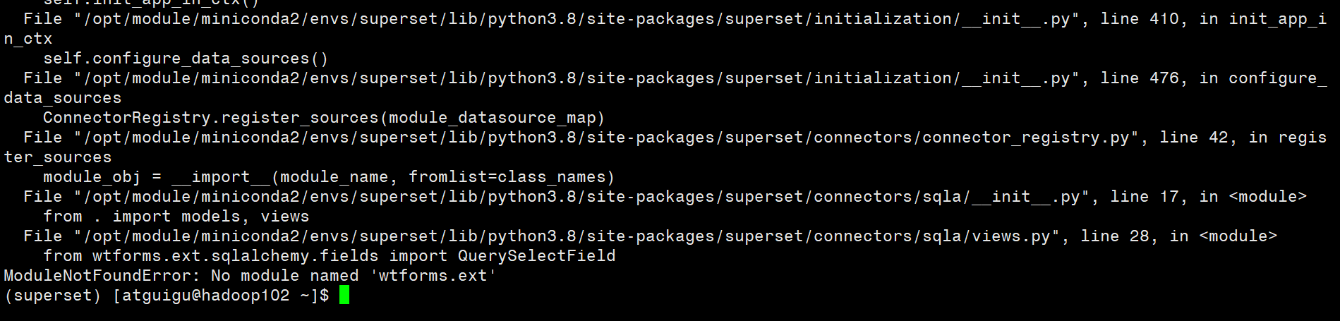 superset安装报错问题解决 - 哓 - 博客园