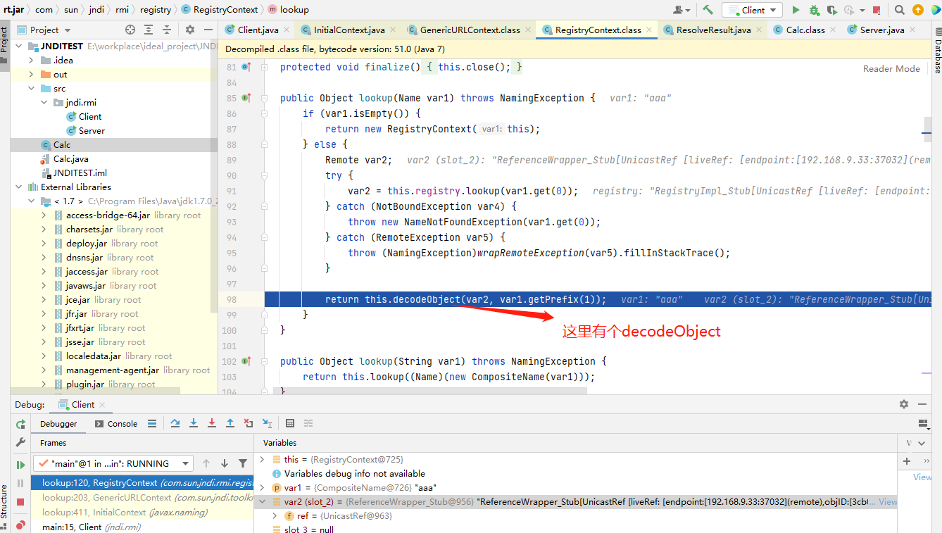 JNDI注入原理分析（RMI、JNDI） - 小直789 - 博客园