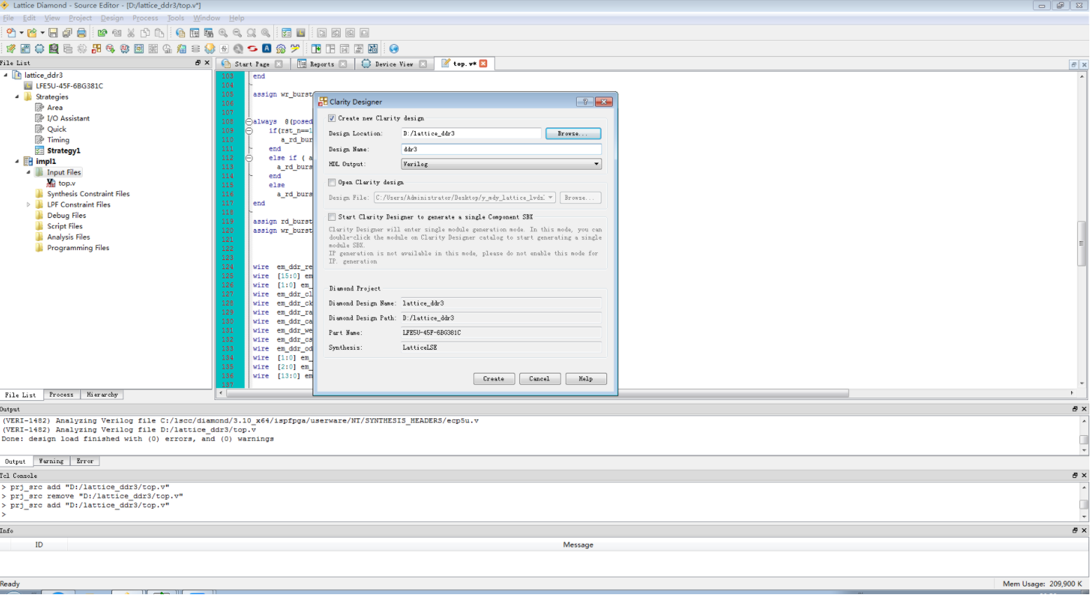 lattice DDR3 IP核使用调试分享 - 明德扬FPGA科教 - 博客园