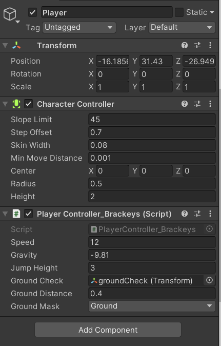 unity3D项目 移动方式整理和完整角色控制器的实现 - fjnloo - 博客园