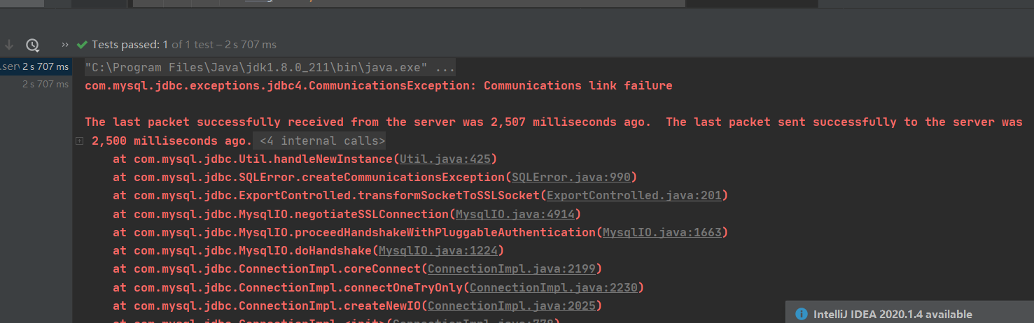 mysql连接出现Communications link failure错误的解决办法 - 土豆粉条子 - 博客园