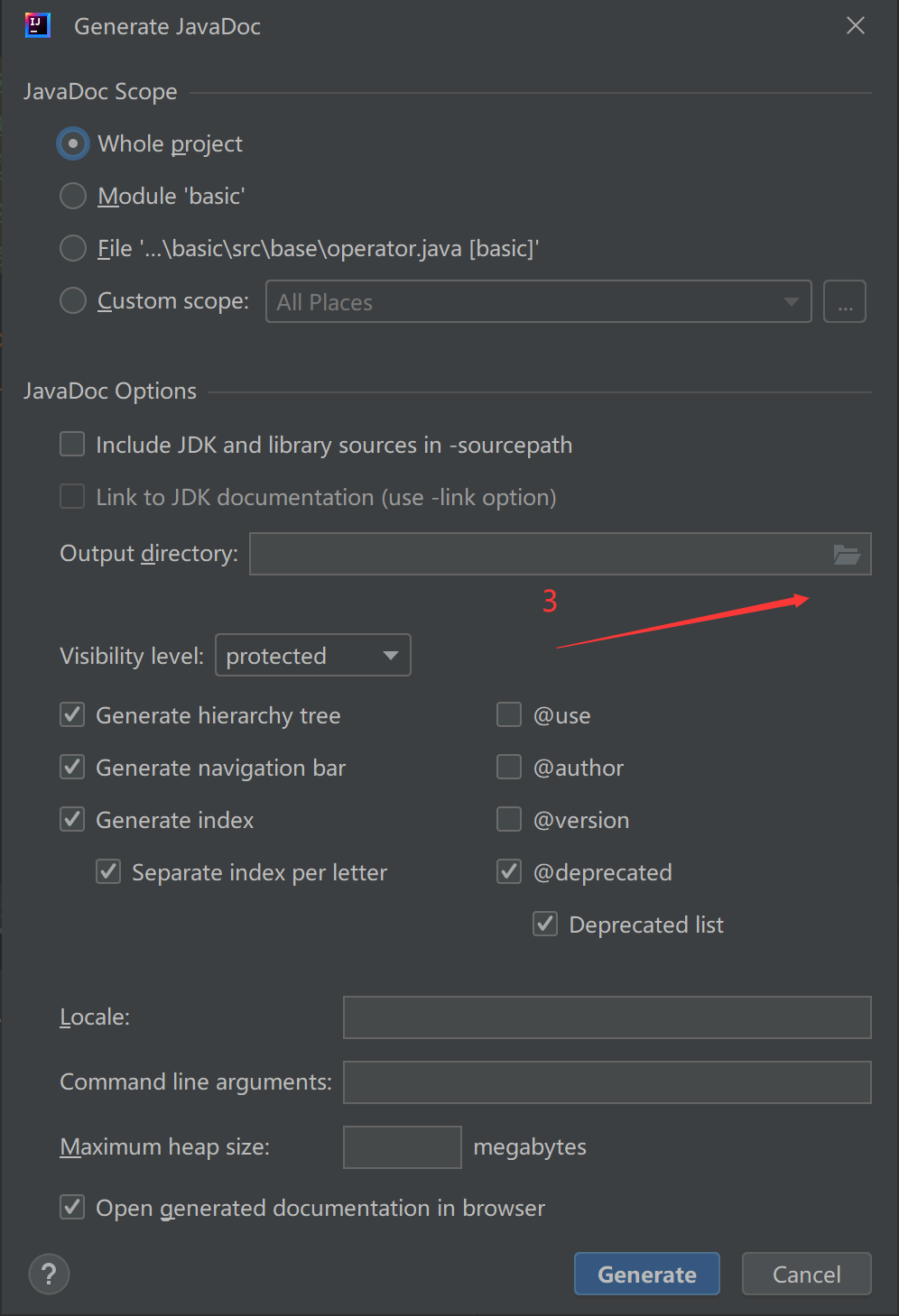 IDEA中生成JavaDoc文档 - brave-_-heart - 博客园