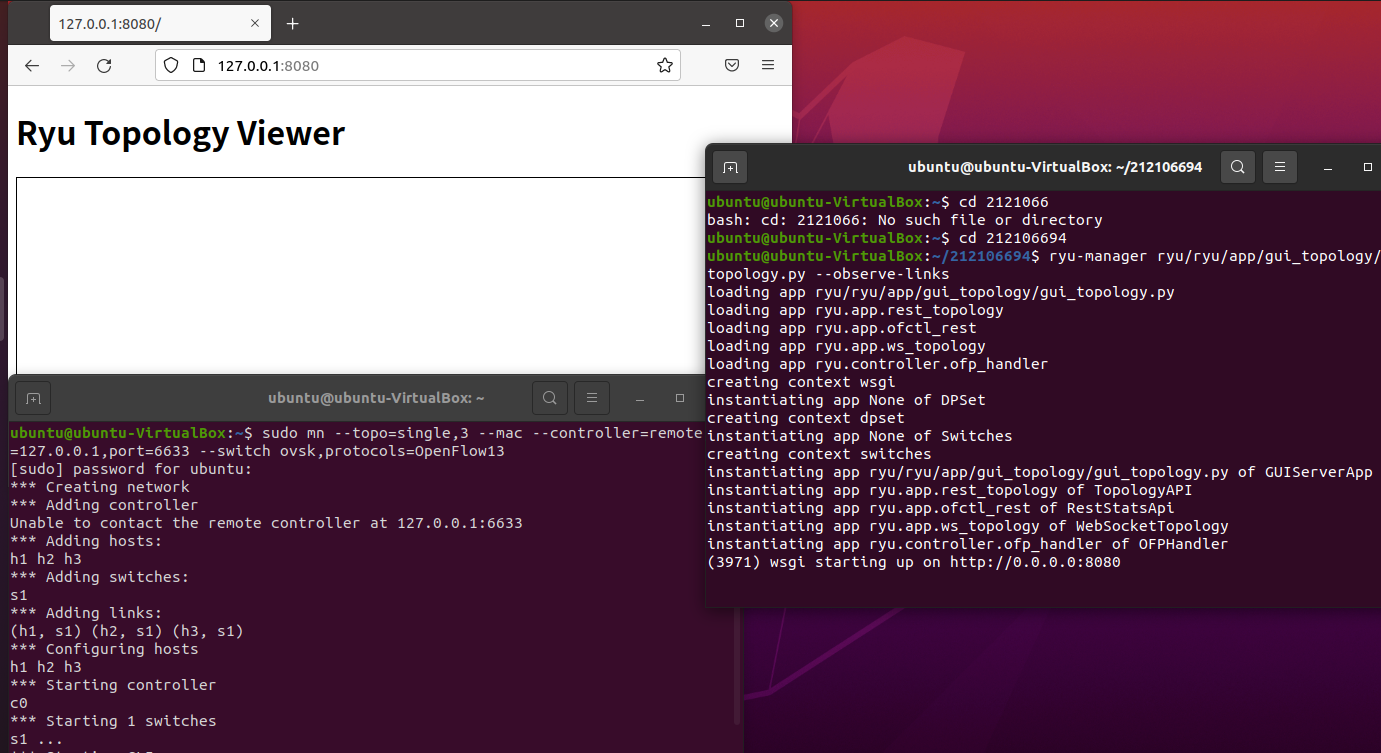 实验6：开源控制器实践——RYU - 傲视群雄z - 博客园