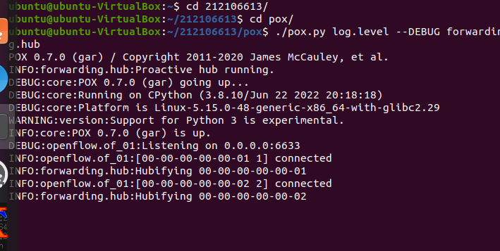 实验5：开源控制器实践——POX - yyxzzk - 博客园
