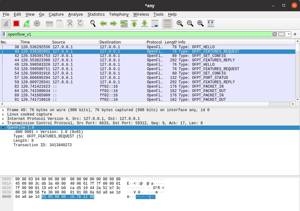 实验3：OpenFlow协议分析实践&&实验2：Open vSwitch虚拟交换机实践 - 212106641杨霆旭 - 博客园