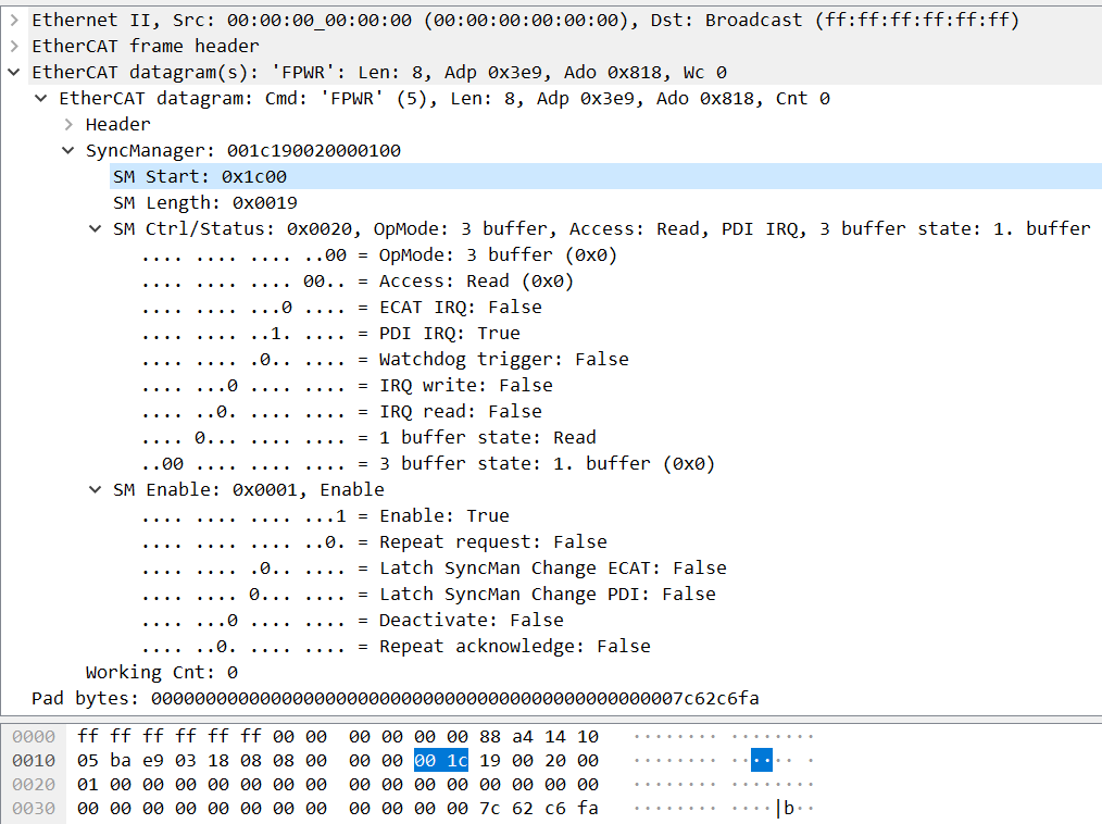 EtherCAT数据帧抓包解析(RxPDO配置过程详解) - Panda990 - 博客园
