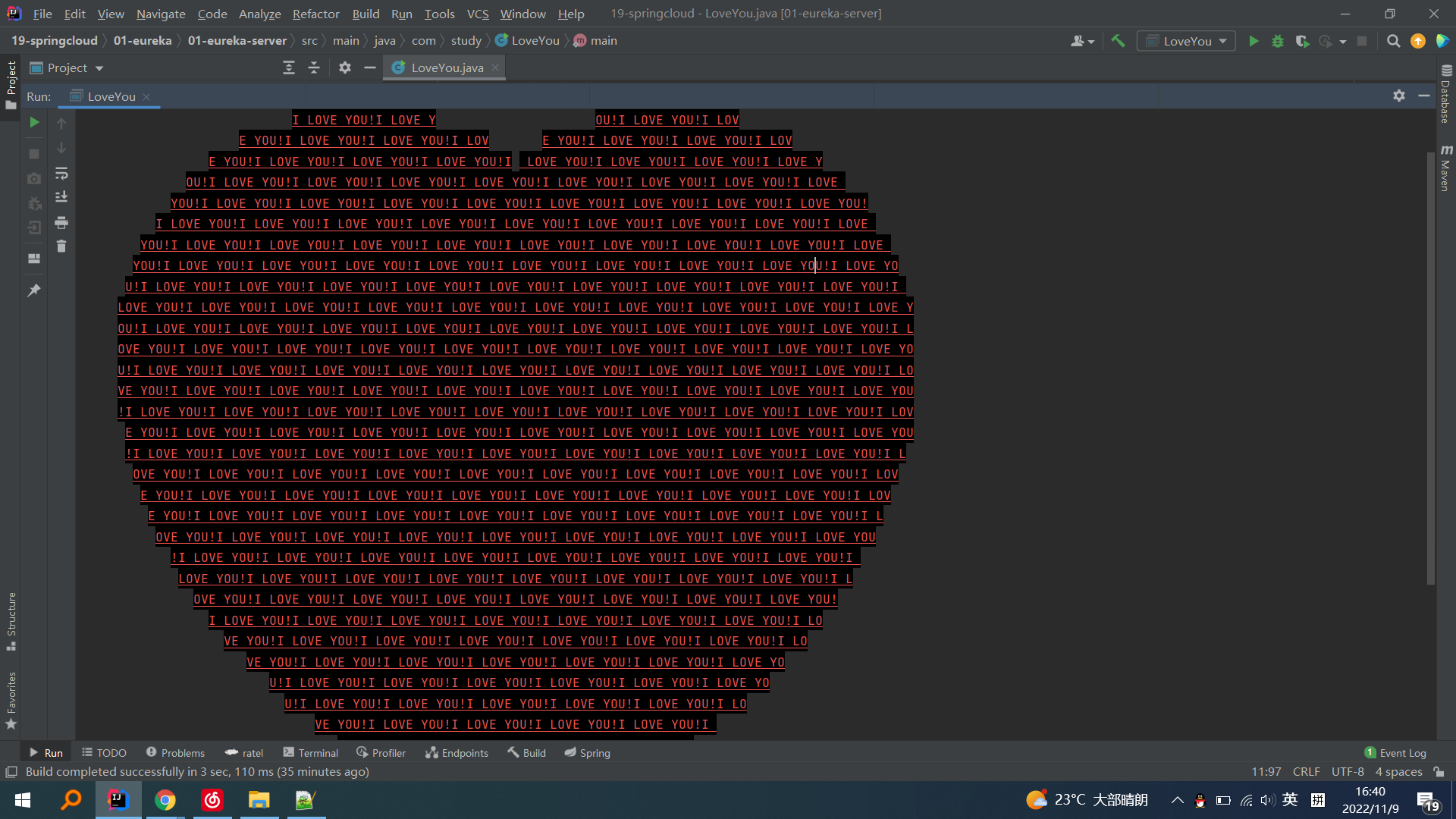 LOVE YOU!爱心代码 - 乂氼* - 博客园
