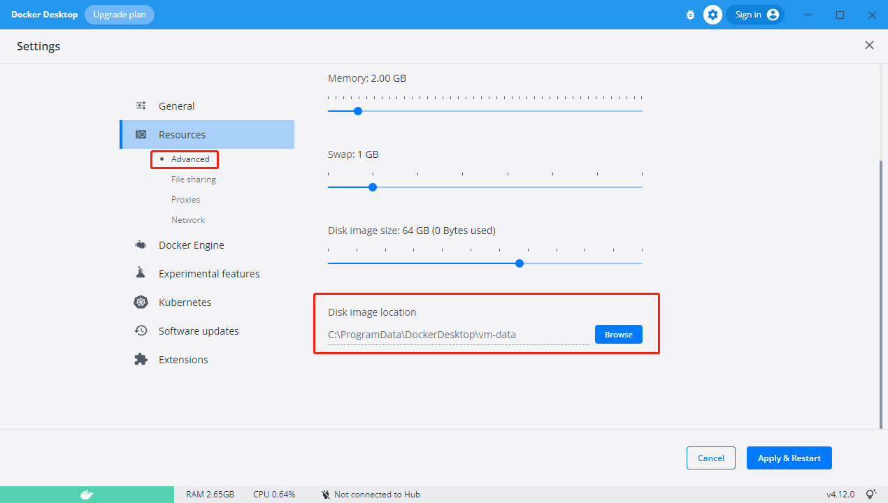 Docker 修改镜像存储位置（windows版本） - これから - 博客园