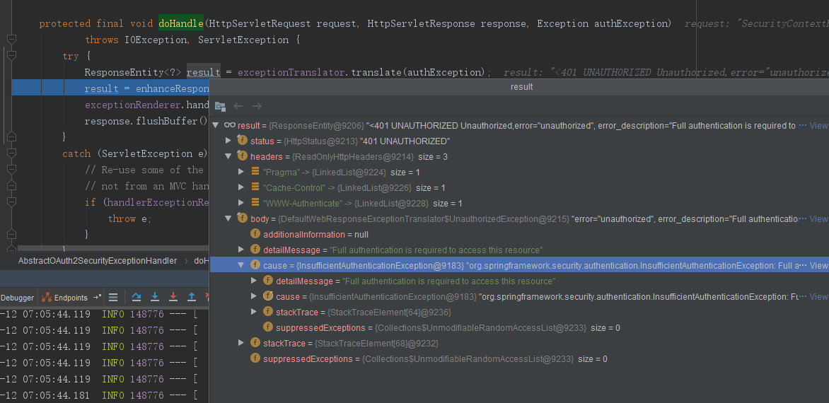 Oauth2 Full Authentication Is Required To Access This Resource 