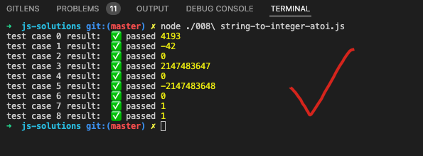 LeetCode String To Integer atoi Js Solution All In One Xgqfrms 