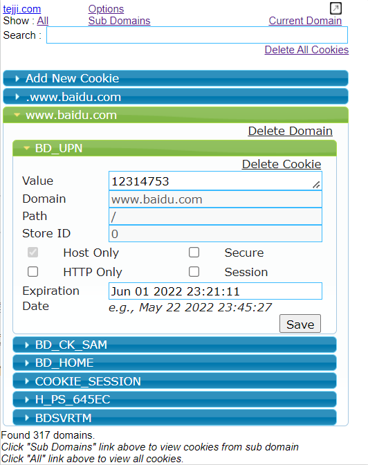 删除Cookie工具Cookie Manager - ycyzharry - 博客园