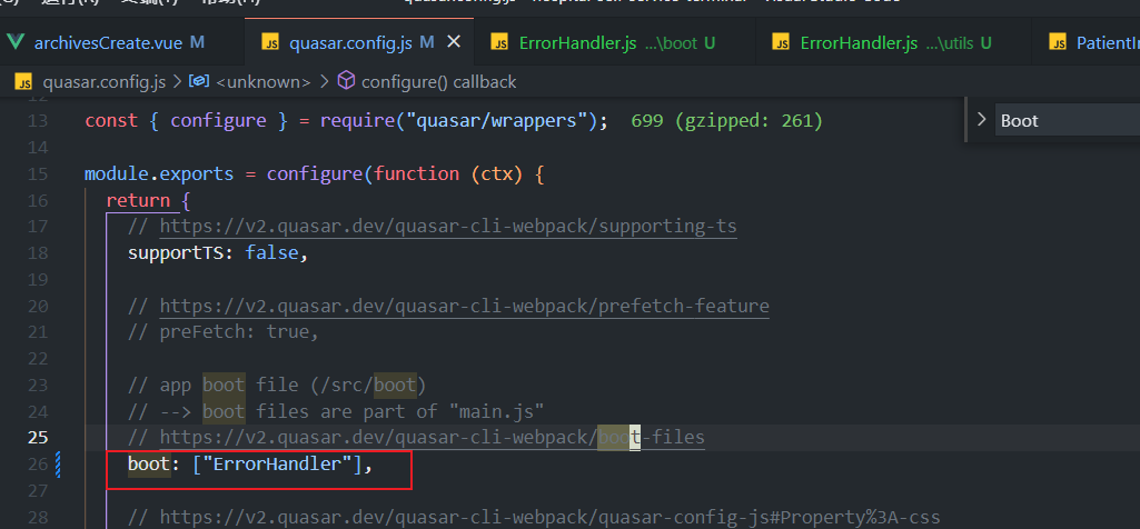 全局异常（QuasarV2 Vue3 Quasar-cli） - 何浩翔 - 博客园